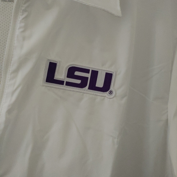 Nike | Shirts | New Nike Lsu Tigers Football Coach Windbreaker Jac ...
